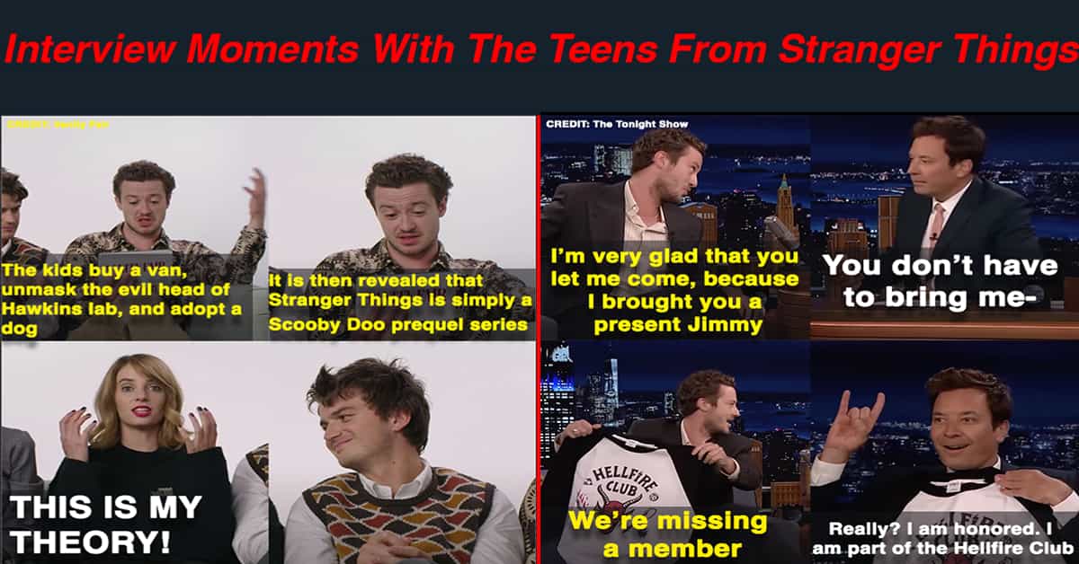 27 'Stranger Things' interview moments that would save you from Vecna