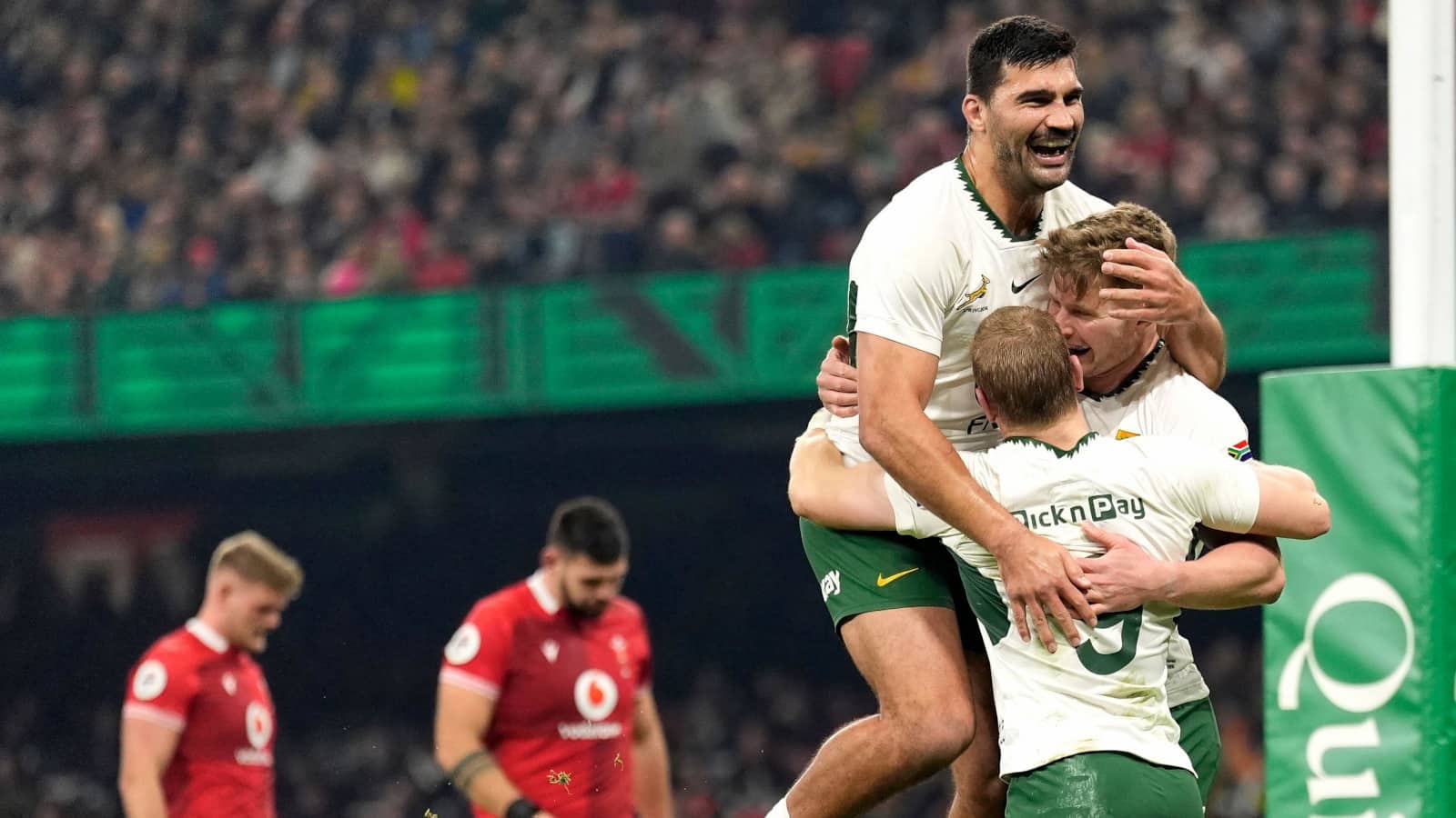 Superb Springboks inflict another humiliation on woeful Wales in 11-try ...