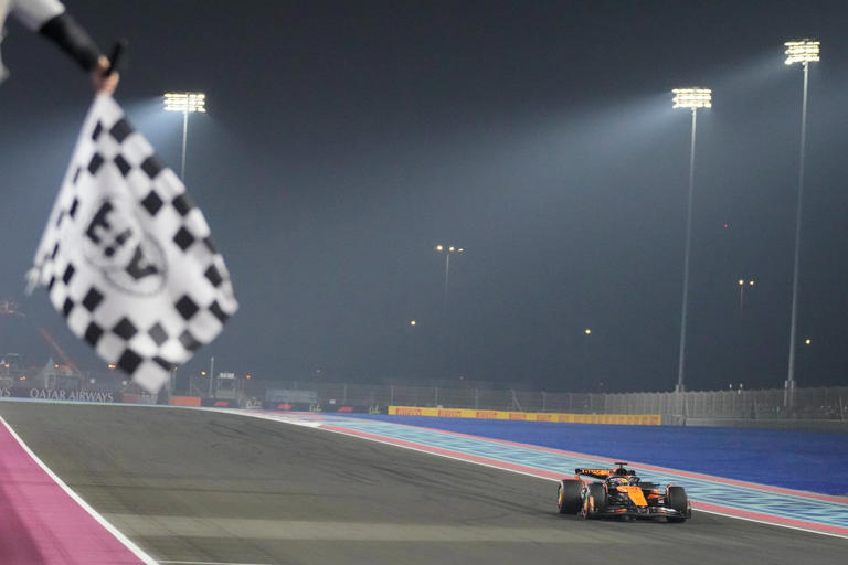 Piastri takes pole position for Qatar GP ahead of teammate Norris and ...