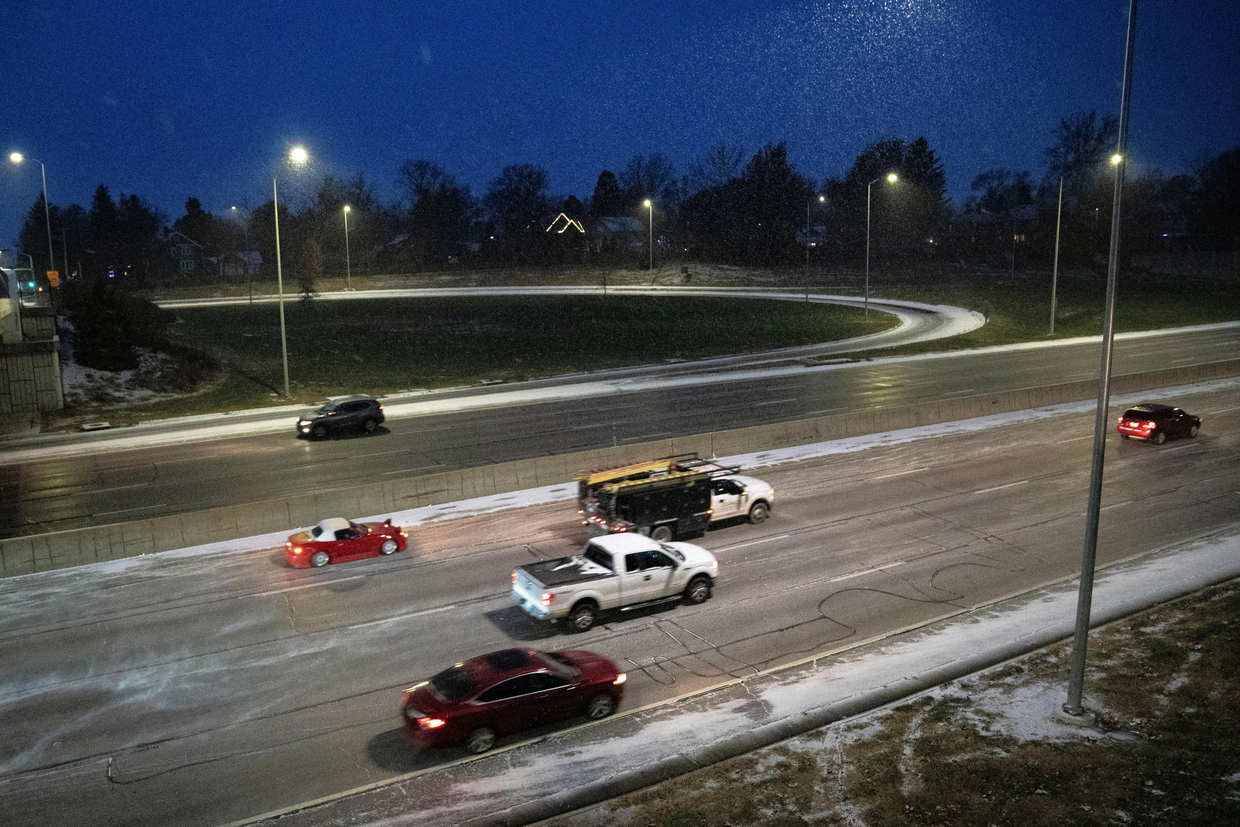 Frigid cold, snow-covered roads stretch across Midwest this weekend