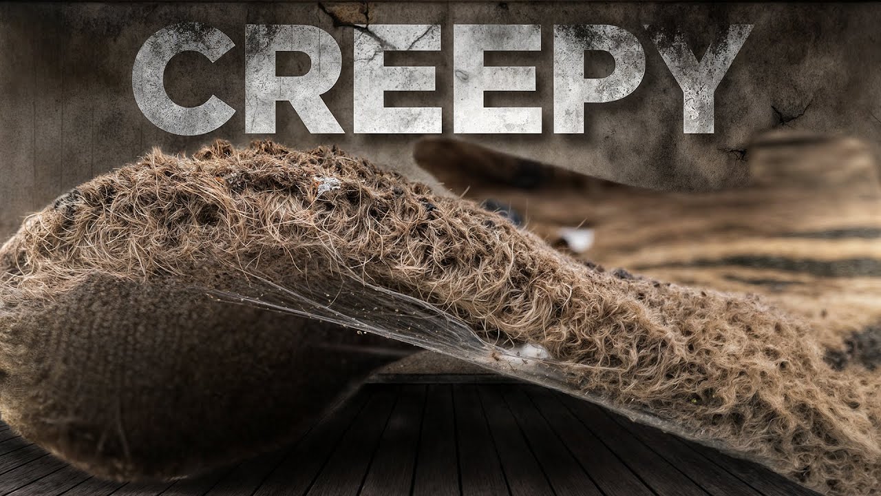 Will this rug's eyes haunt you? ASMR cleaning