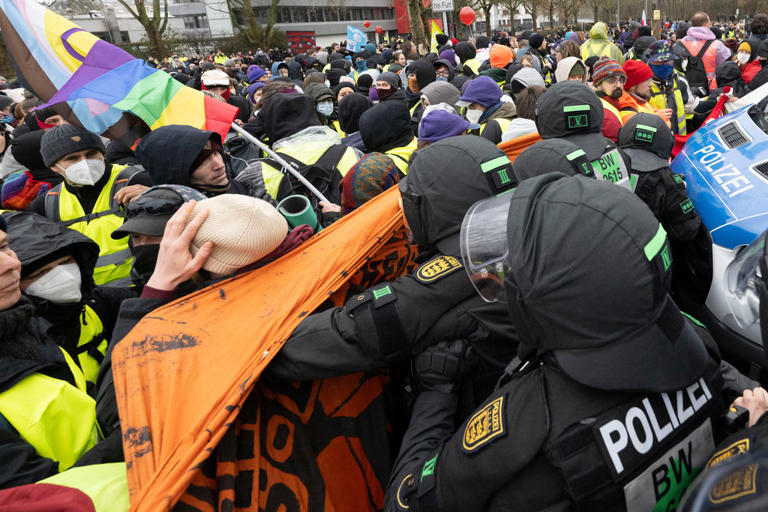 German far-right party sets up its new youth wing as thousands protest