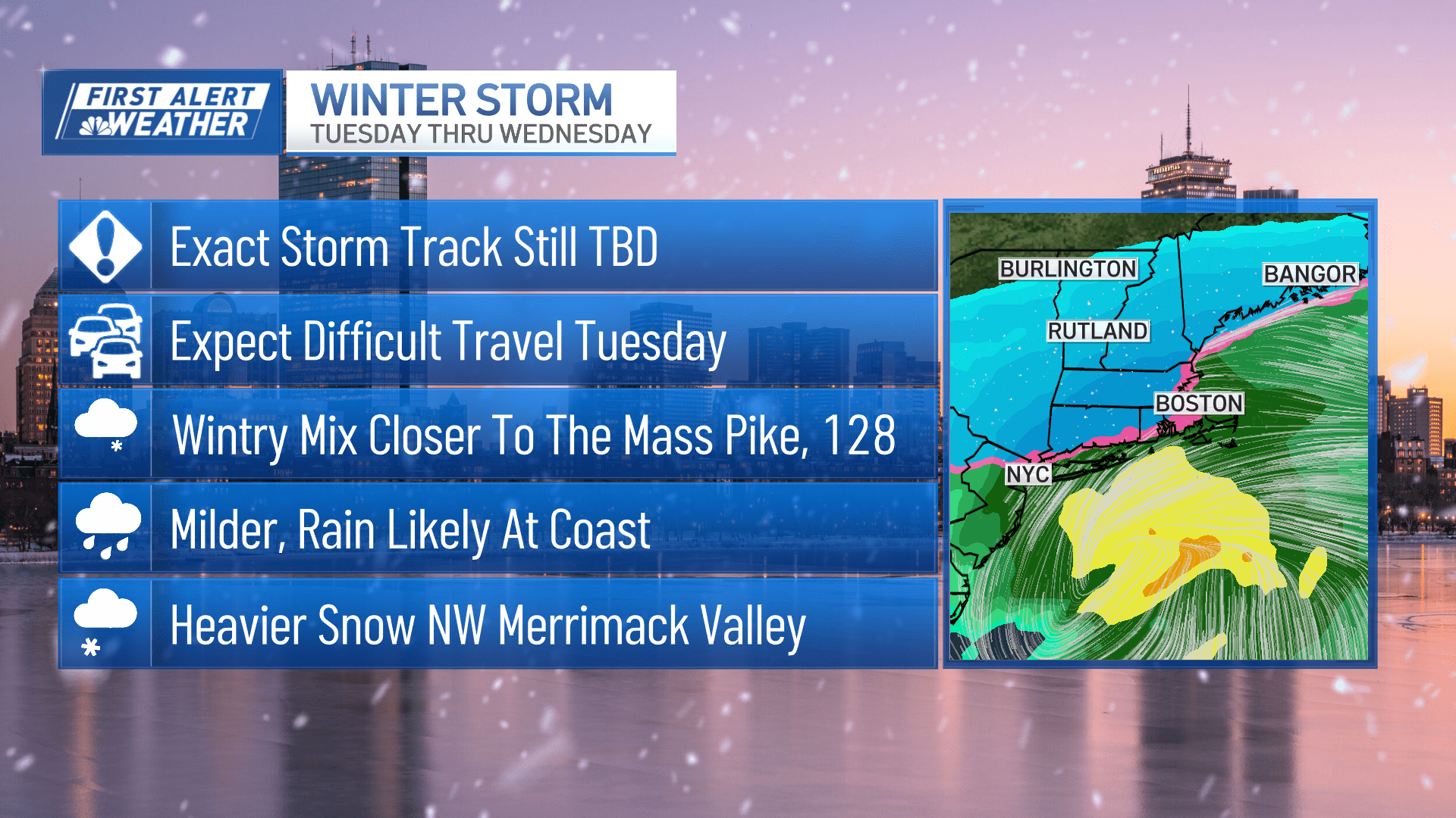 Timing, impacts of Tuesday's winter storm. Who will see snow, and how much?