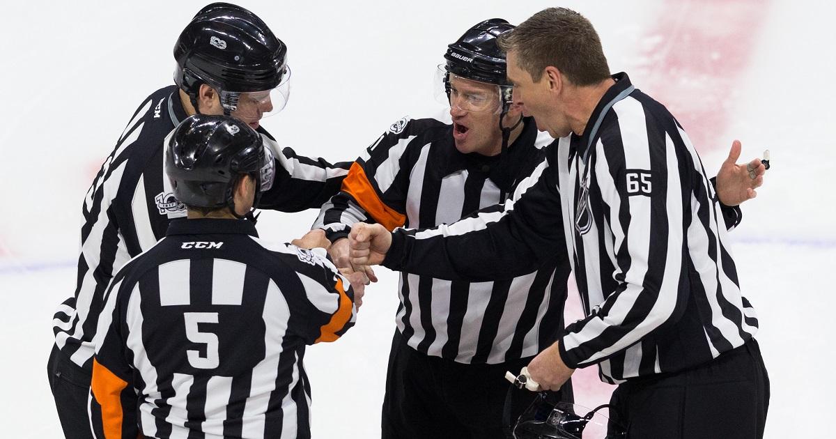 NHL referee sparks controversy with comments caught on hot mic.