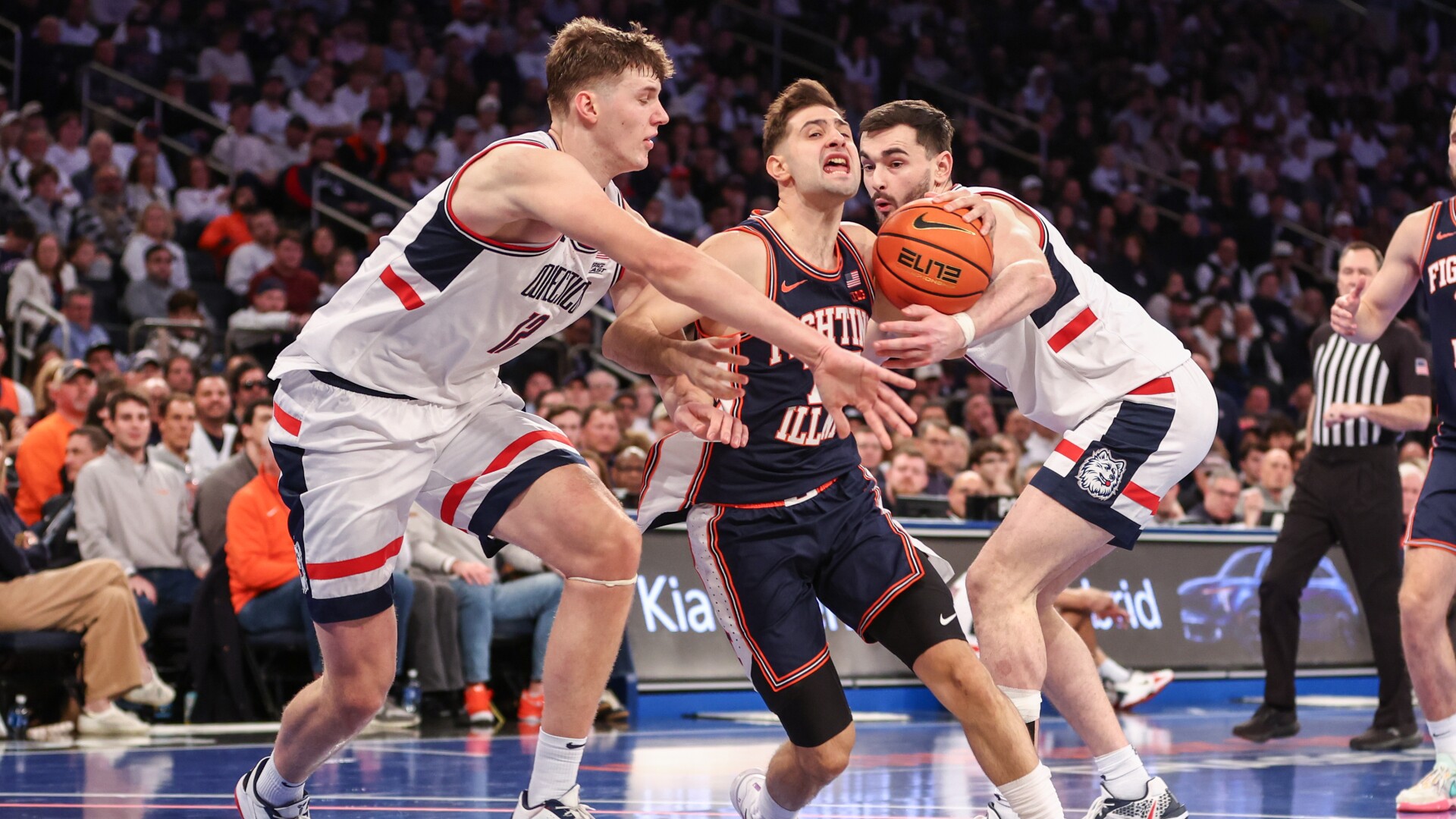 Solo Ball scores 15, No. 5 UConn beats No. 13 Illinois 74-61 at Madison Square Garden