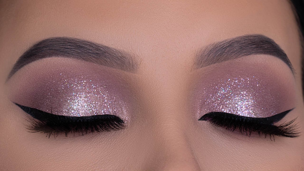 Soft purple holiday makeup tutorial you'll love