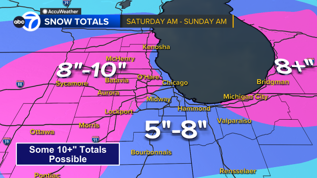 Winter Storm Warning: Multiple inches of snow in Chicago area disrupts ...