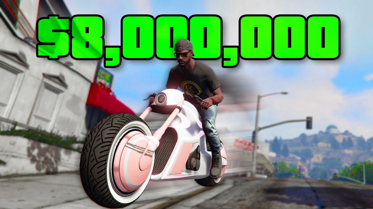 First to hit me off my bike wins $8,000,000! | GTA 5 thug life #373
