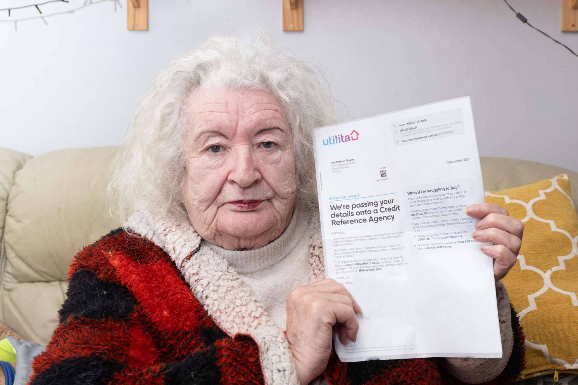 Widow, 79, chased over 2p debt to energy company