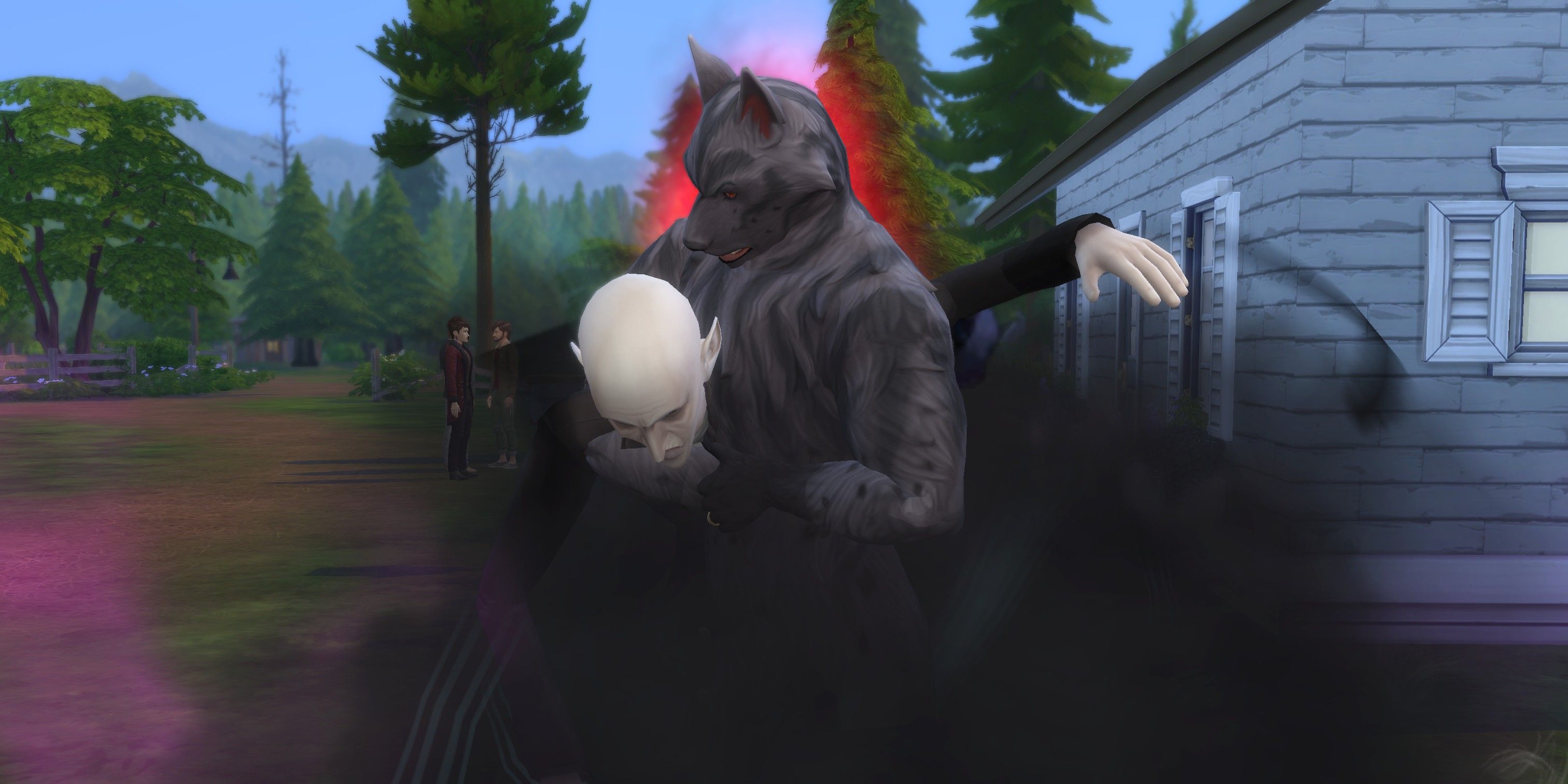 The Sims 4's vampires and werewolves duke it out in a supernatural showdown