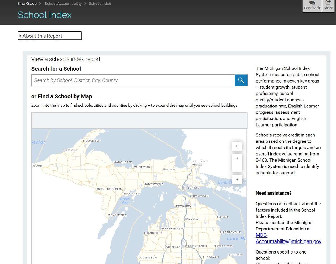 Michigan releases 2024-25 School Index scores