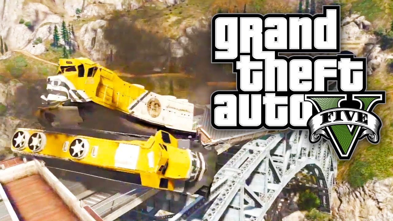 GTA 5 thug life #36 (part 2) - train explosion! (GTA V online)