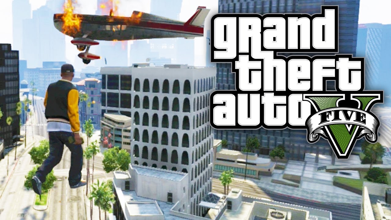 GTA 5 fun with cheats - air walking! (GTA V cheat codes)