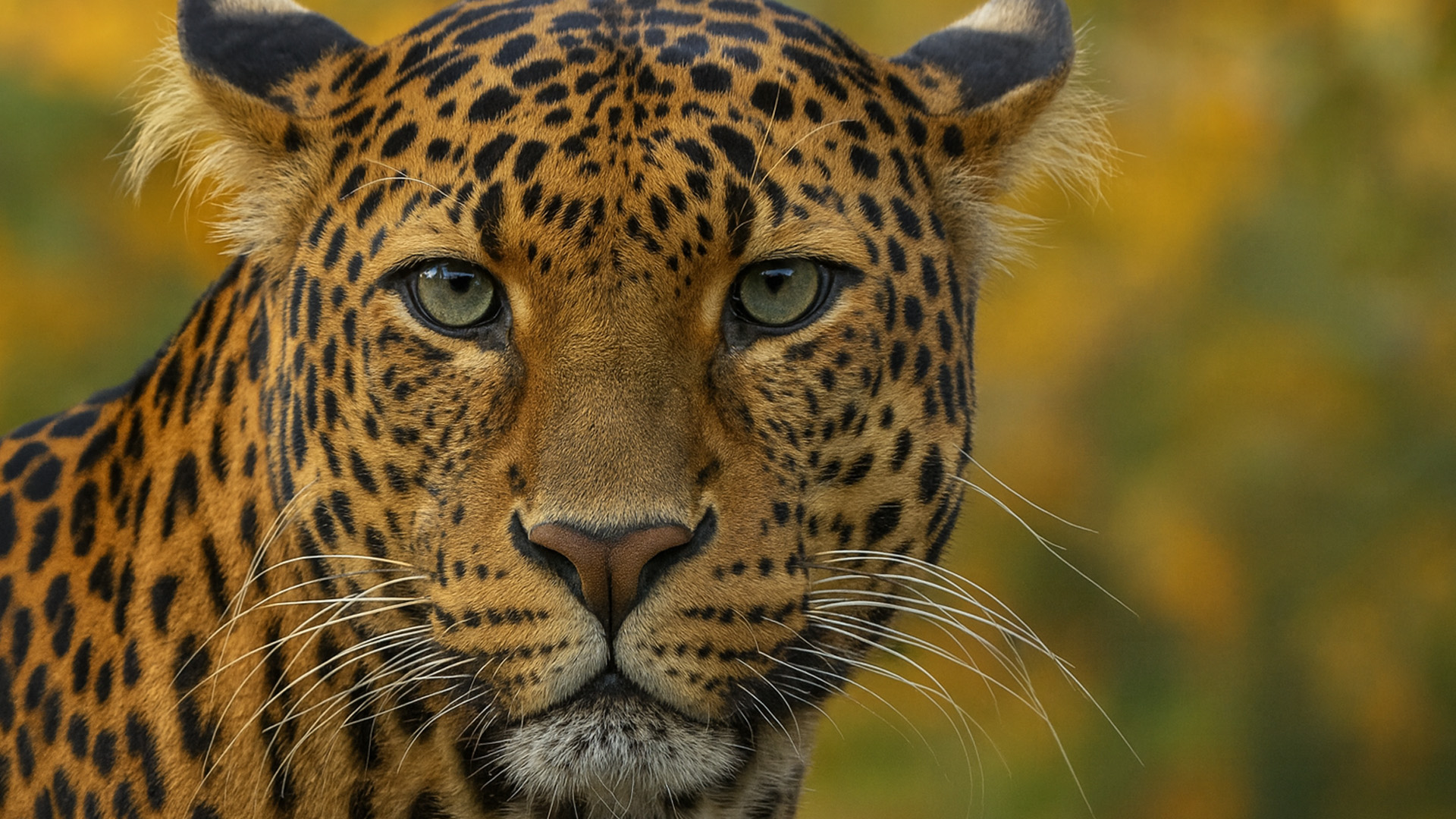Regard perçant du léopard