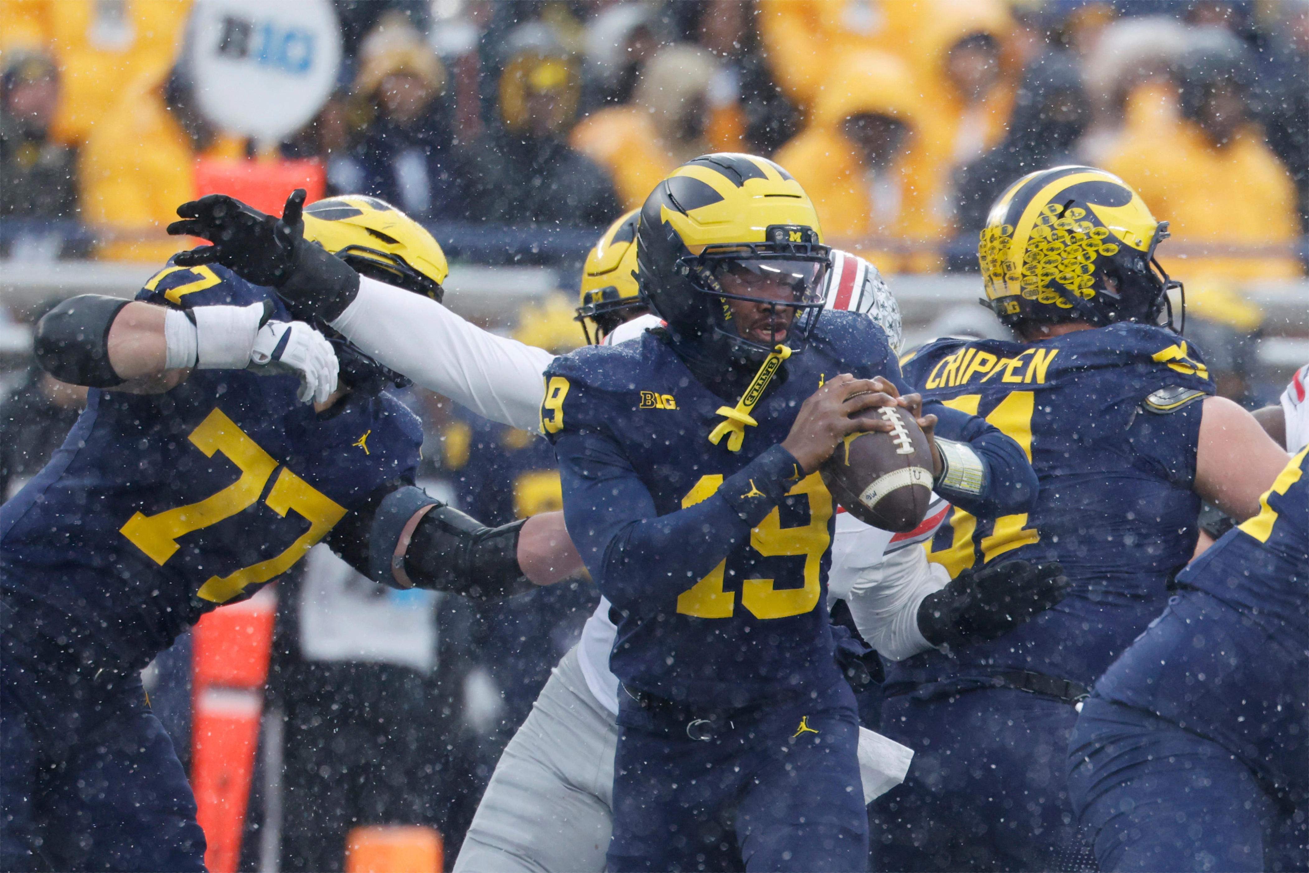 Why Michigan players guarded the midfield logo after Ohio State win