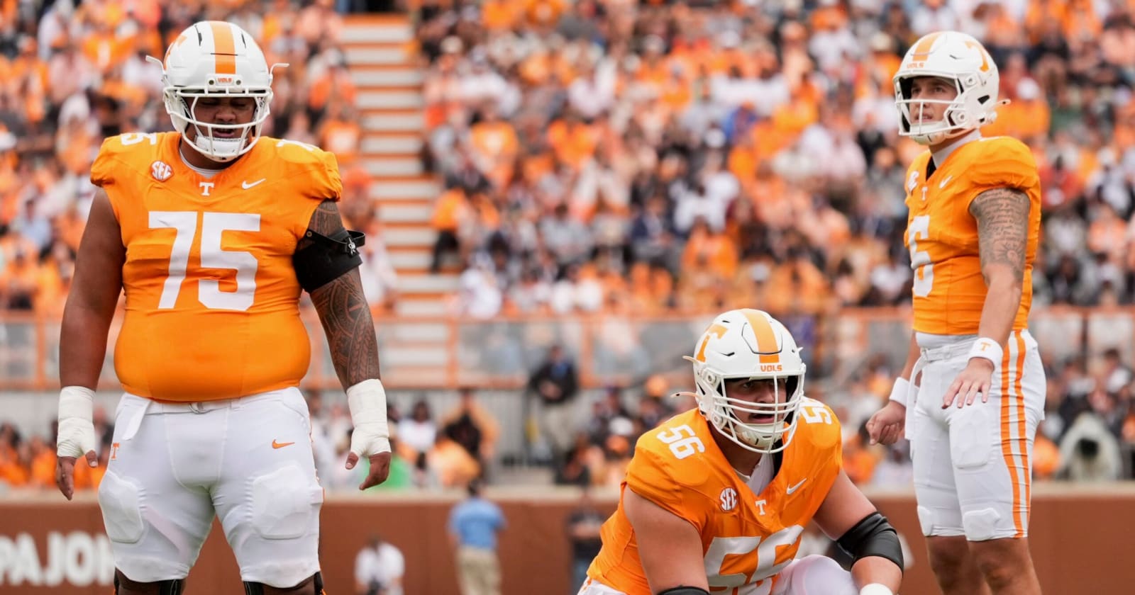 Tennessee Football offensive lineman Wendell Moe injured, out vs ...