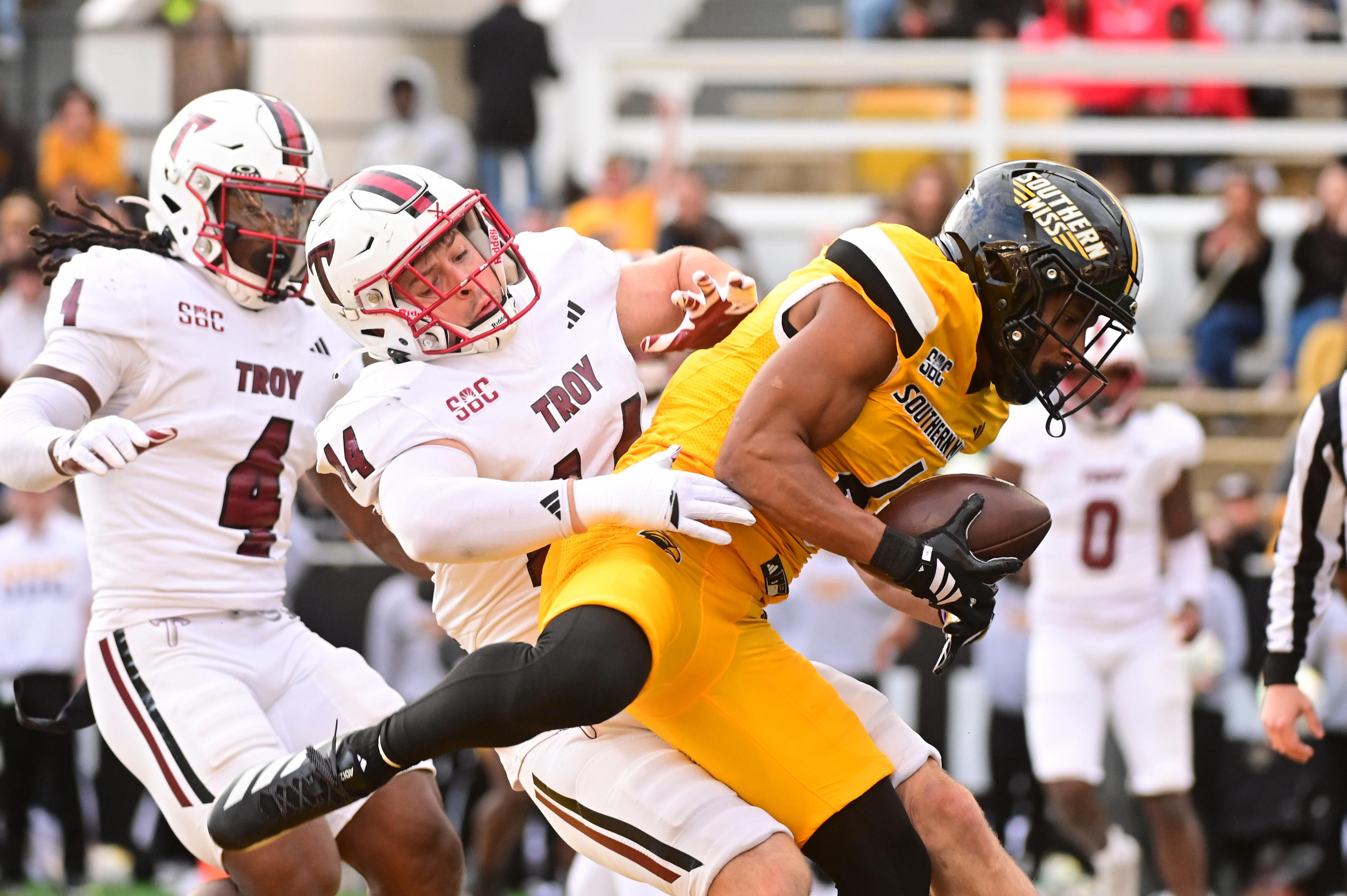 Southern Miss football vs Troy highlights, Golden Eagles lose out on ...