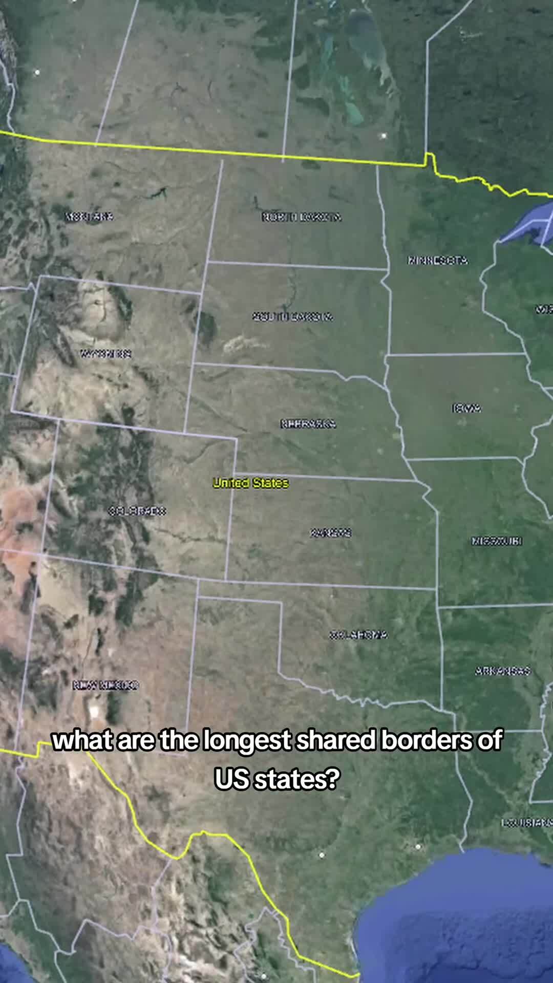 America's Longest State Borders #geography