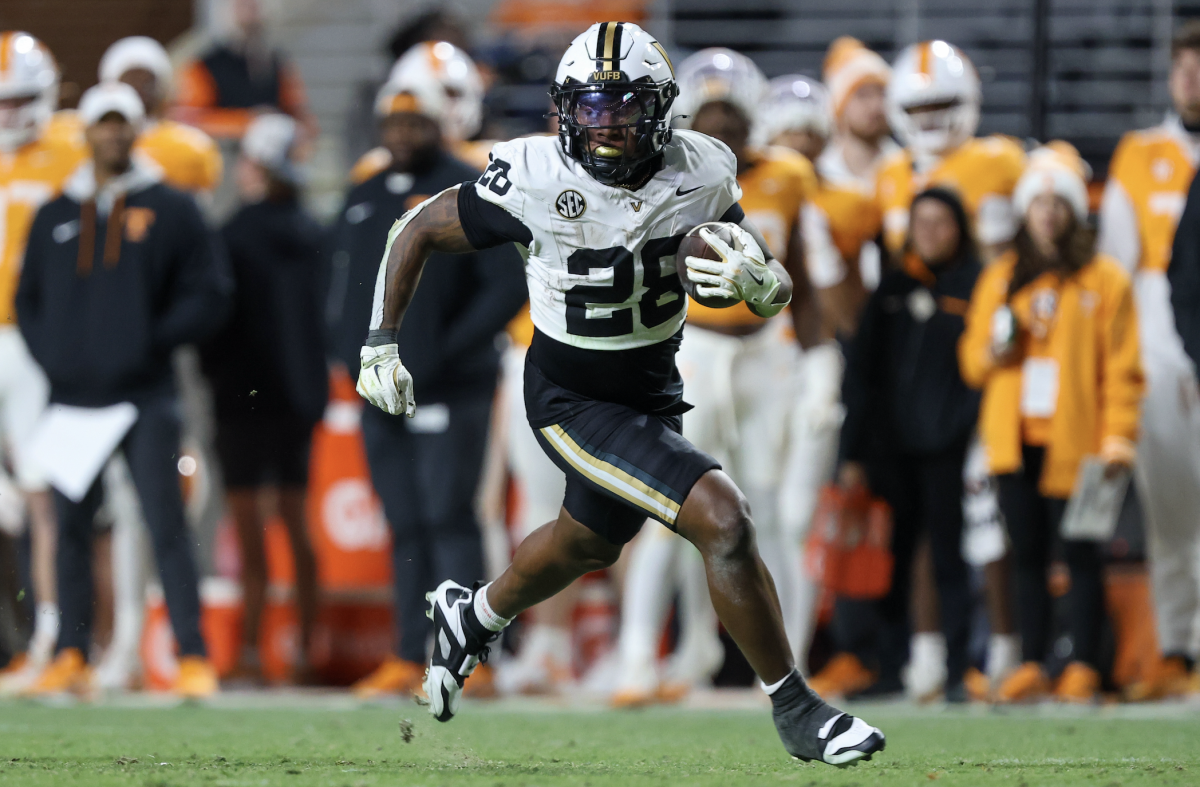 Vanderbilt running back makes admission after win over Tennessee that ...