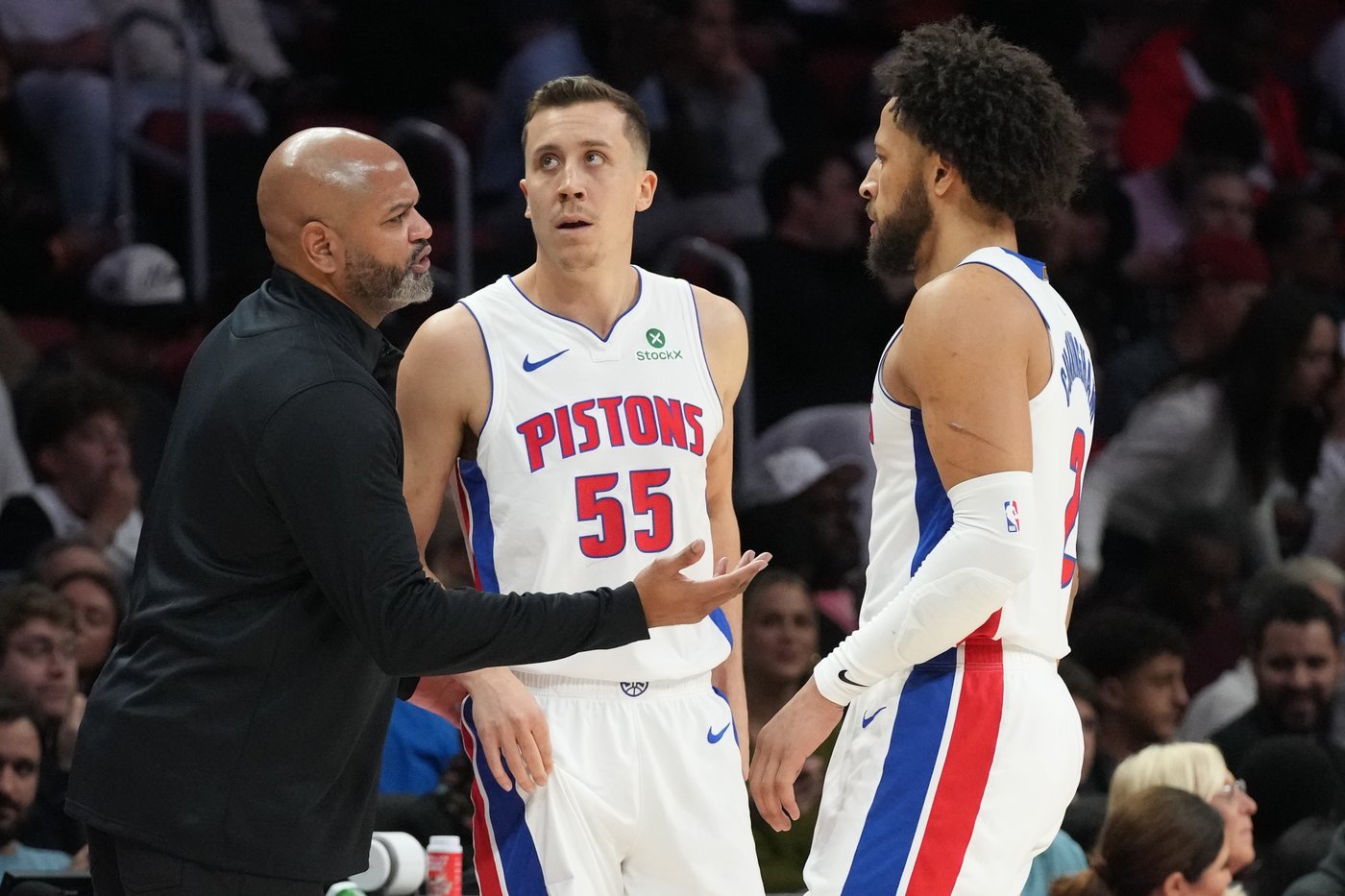 Duncan Robinson gets a win in return to Miami, as Pistons hold off Heat ...