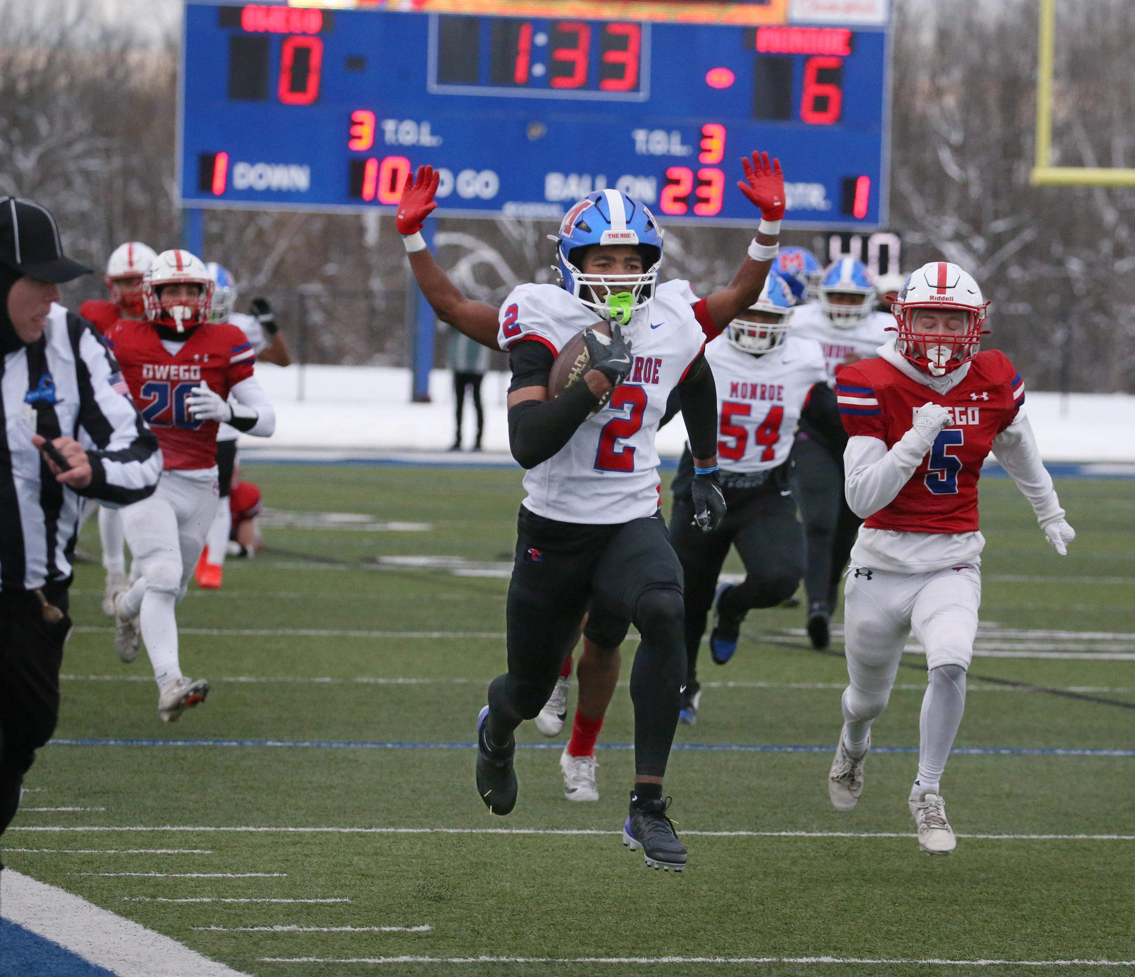Monroe football beats Owego, becomes first RCSD team to play in title game