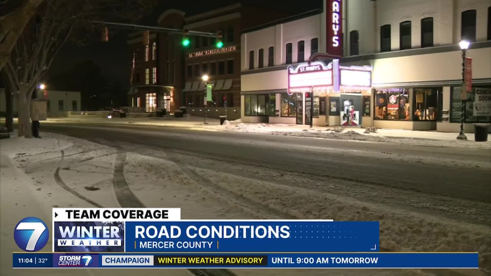 Road conditions in Mercer County