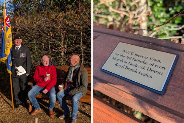 'Happy to Chat' bench installed at garden centre