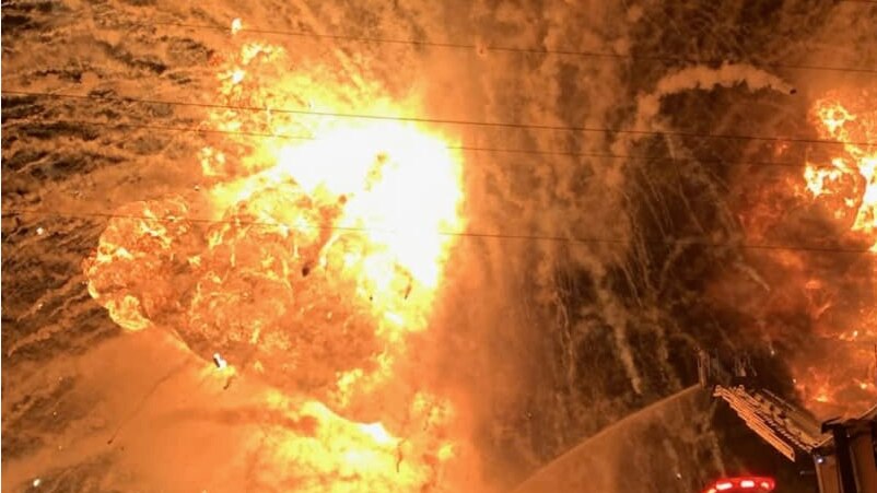 Violent explosion during St Marys fire described as 'once in a career type of experience'