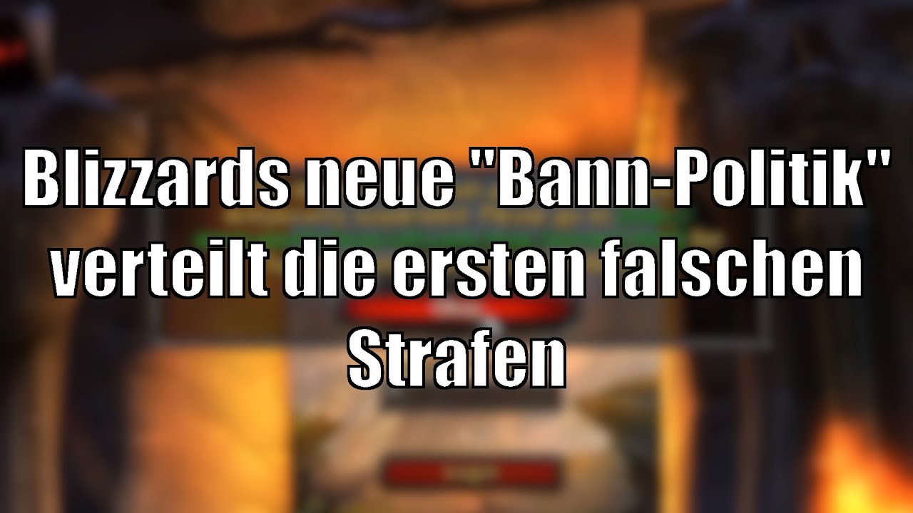Blizzards "härtere" Politik sorgt für die ersten fragwürdigen Banns ...