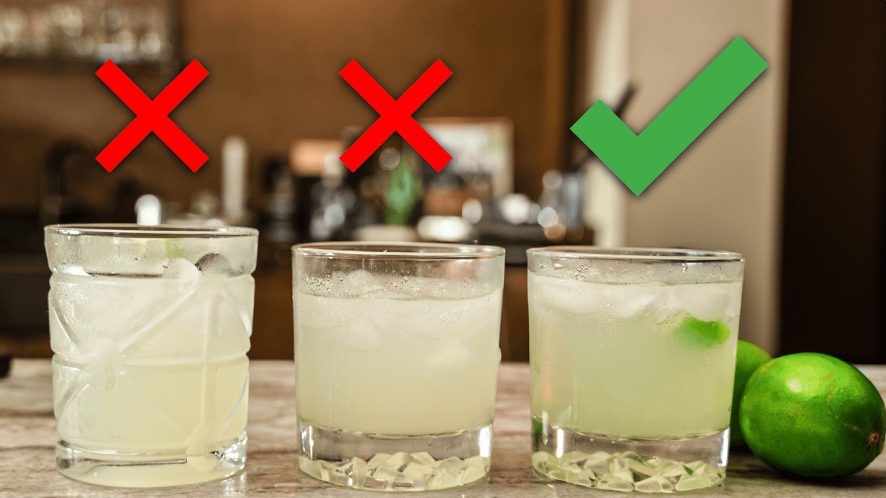 The proper way to make a margarita