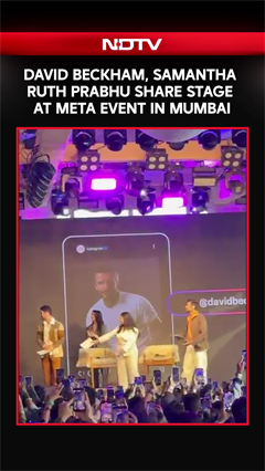 David Beckham Share Stage With Samantha Ruth Prabhu At House Of Meta ...
