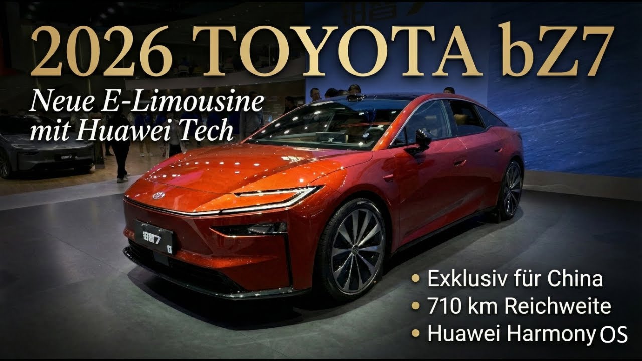 2026 Toyota bZ7 – Hightech-Elektroauto für den chinesischen Markt