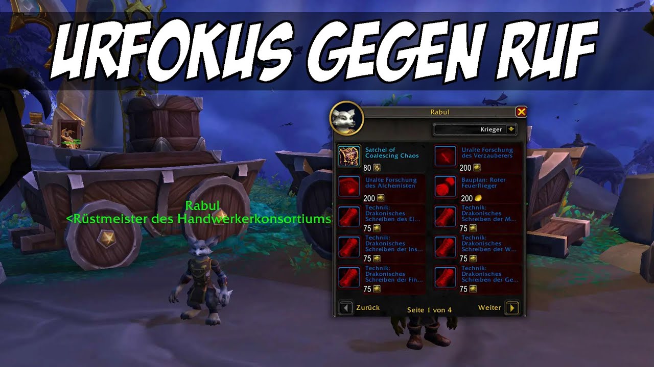 Dank Patch 10.0.7: Urfokus lässt sich jetzt gegen Ruf eintauschen