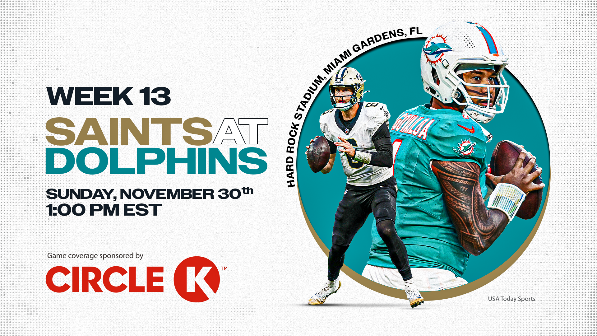 Saints vs. Dolphins live updates: NFL Week 13 game score, highlights