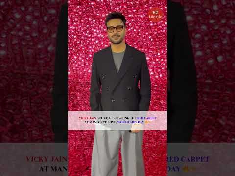 Vicky Jain suited up owning the red carpet at Manforce Love, World AIDS Day