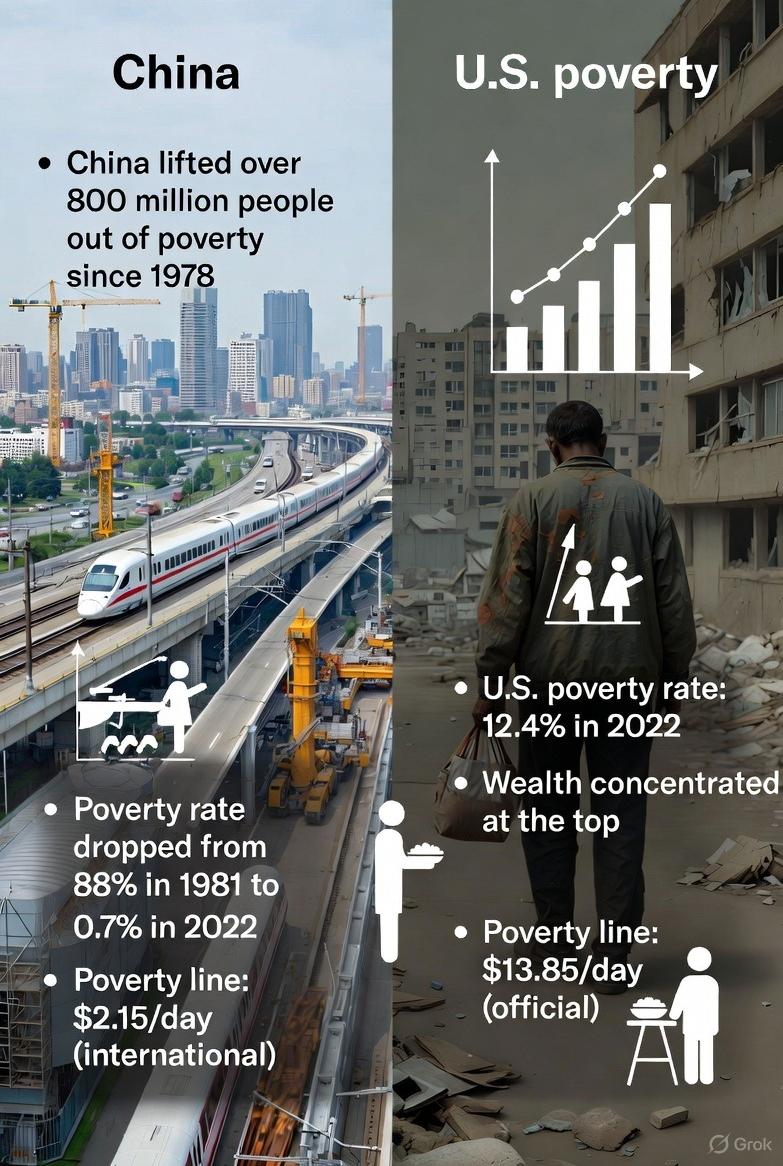 Revealing: China Beat Poverty, the U.S. Chose Not To