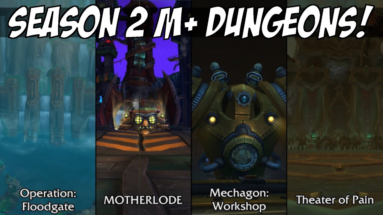 Zweimal BfA, einmal Shadowlands, fünf neue Dungeons: Alle M+ Dungeons ...