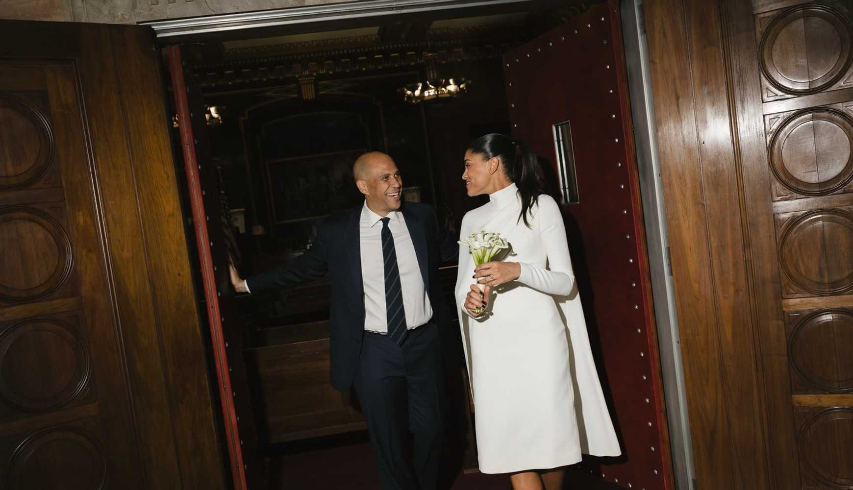 Inside Cory Booker, Alexis Lewis' Private NJ, DC Wedding Ceremonies