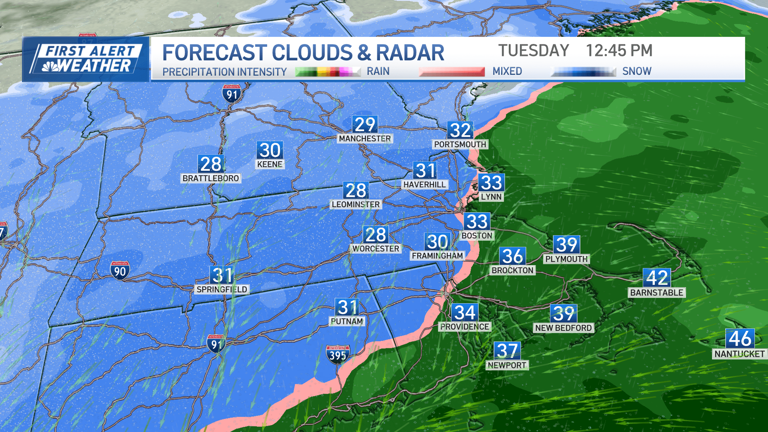 Snowfall map for Tuesday storm: Here's how much to expect where you live
