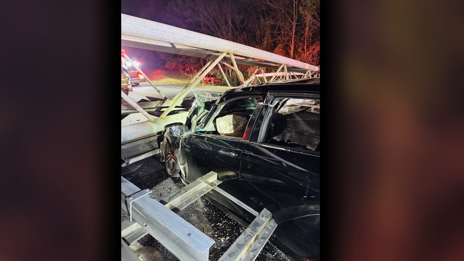 Alleged drunk driver caused collision that collapsed sign onto innocent ...