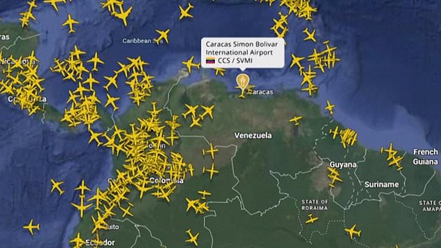 Aircraft seen in and around Venezuelan airspace as Trump announces closure