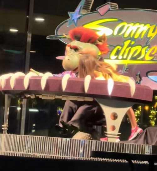 Child Enters Restricted Sonny Eclipse Animatronic Area For Photos