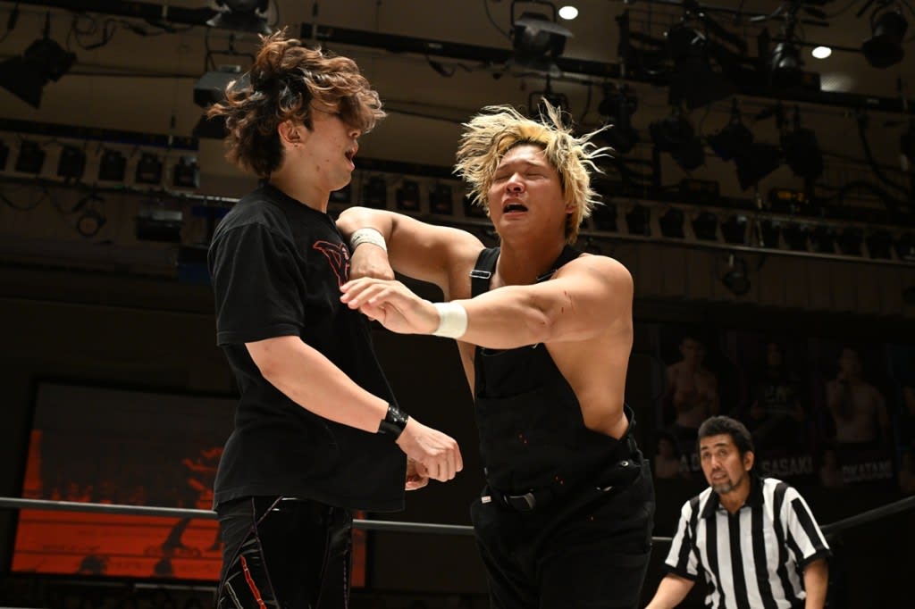 【DDT】MAO＆KANONが遺恨深き佐々木大輔＆岡谷英樹を下し、KO-Dタッグ王座初V!12・21後楽園で政岡純＆ガイア・ホックスが挑戦へ