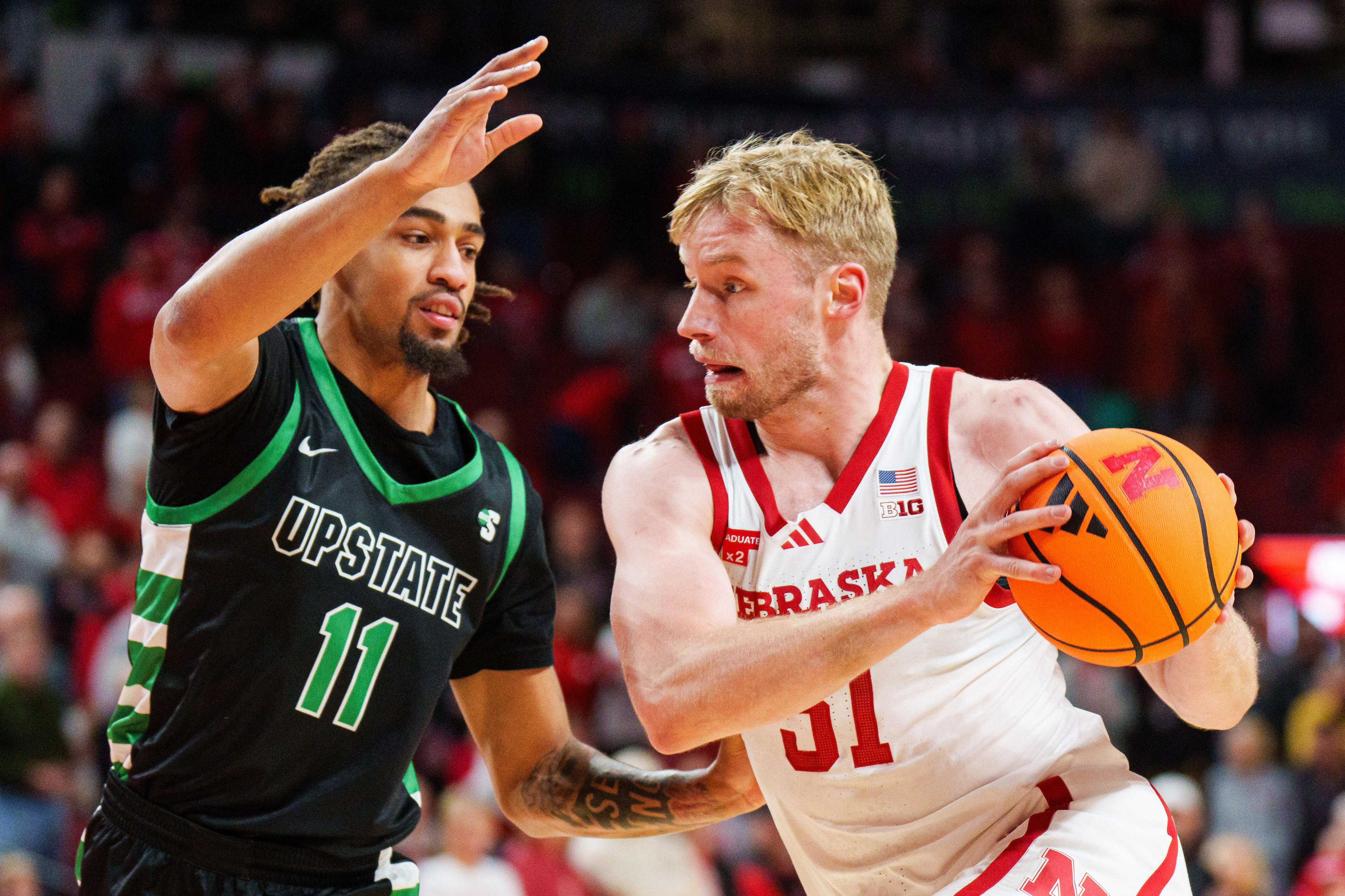 Nebraska survives South Carolina Upstate with 72-63 victory