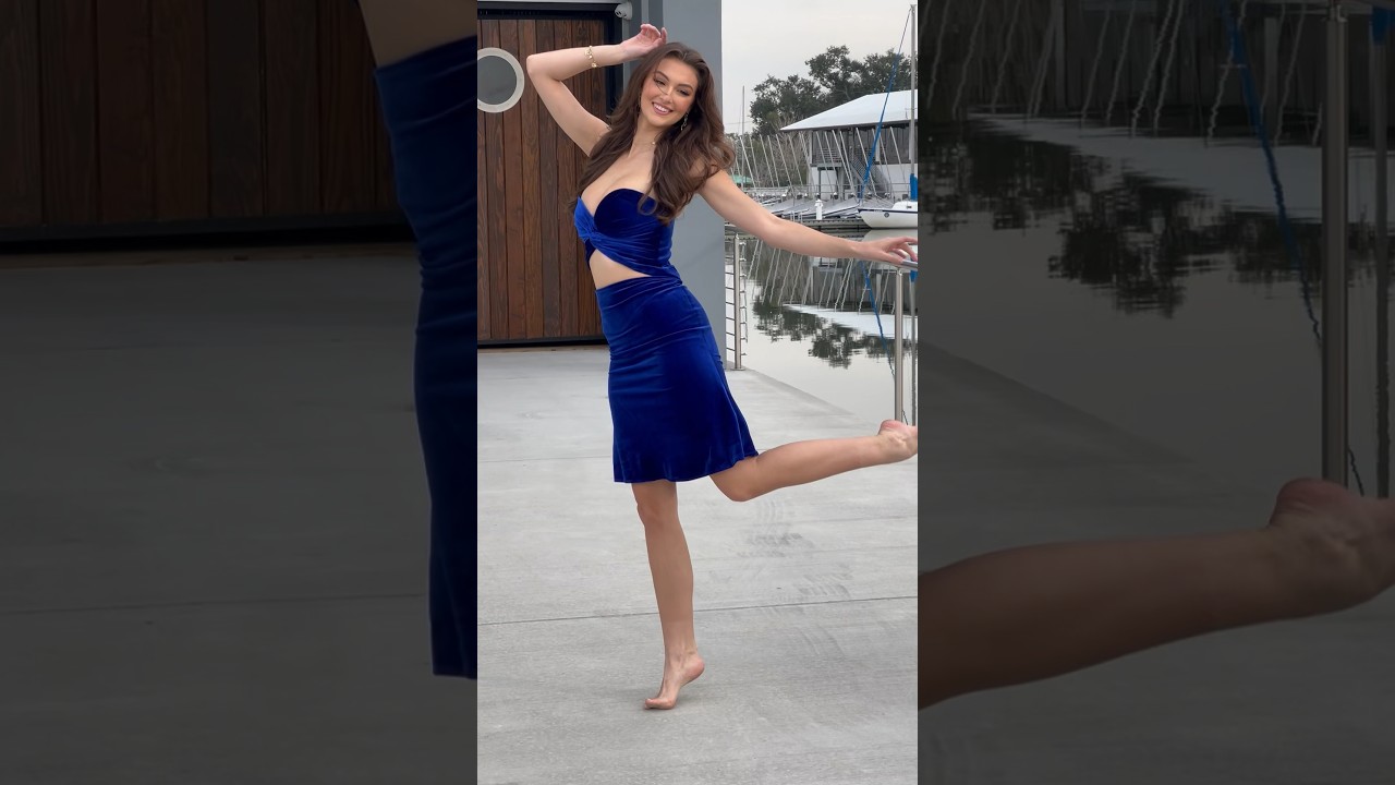 Oceanfront photoshoot captures confident tall model energy