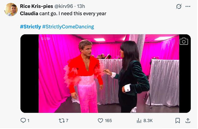 Strictly fans share their sadness ahead of Claudia Winkleman's departure after her hilarious antics