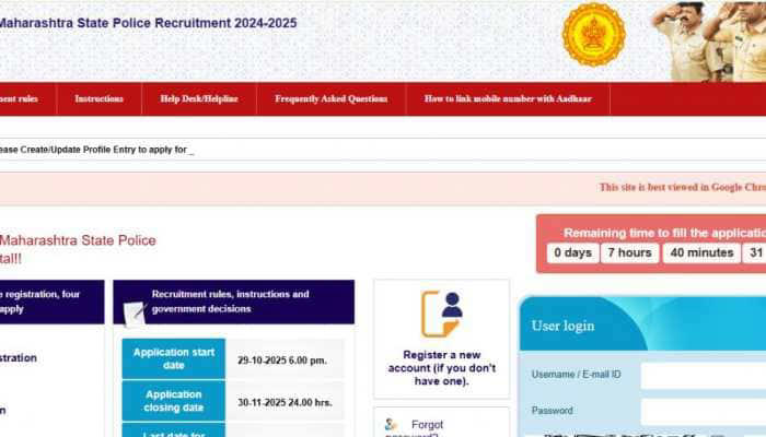 Maharashtra Police Recruitment 2025: Application Window Closes Today ...