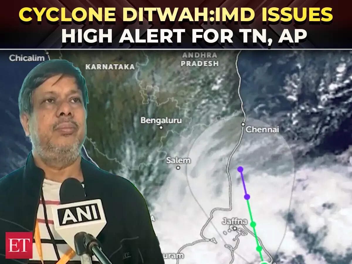 Cyclone Ditwah: IMD issues high alert for TN, AP, says 'Heavy to very ...