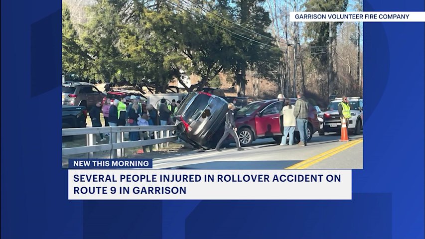 Several people injured in Garrison rollover crash