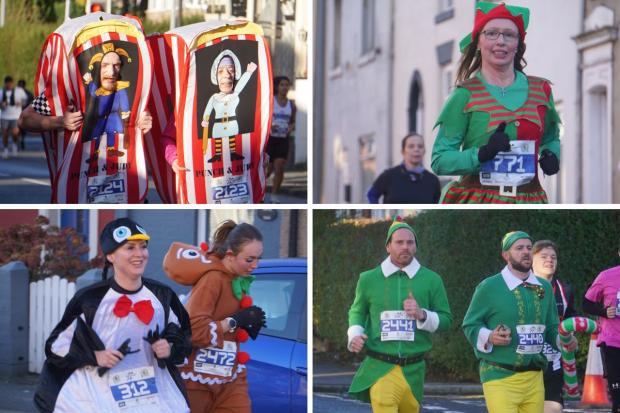 Elves, Santas and reindeers: All the pictures from Blackburn's 10k run